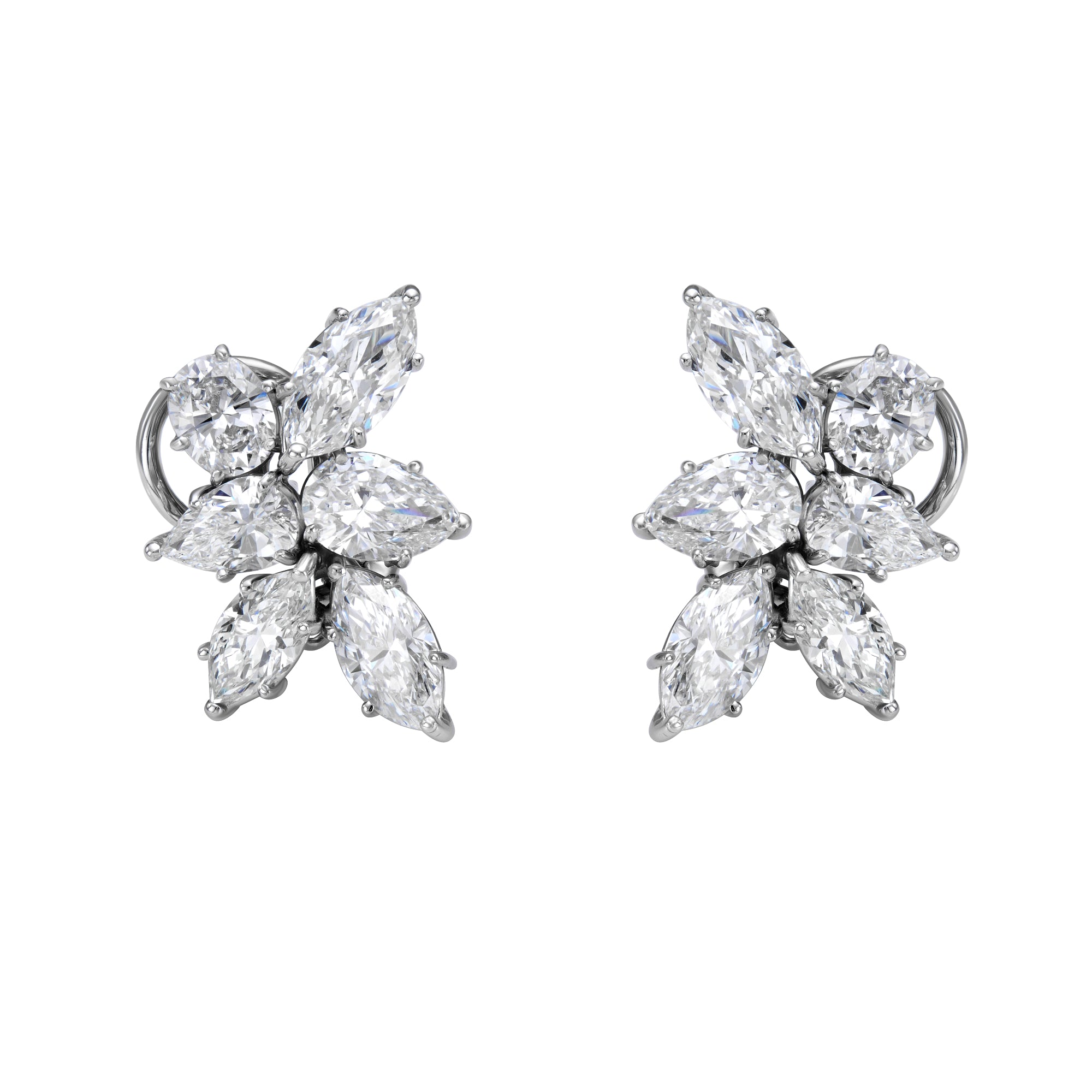 Mixed Shape Cluster Earrings – Aurum Jewelers